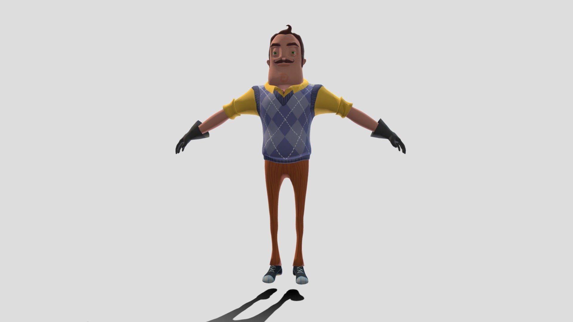 Neighbor Angry - Download Free 3D model by sanic111111a [f7f04d4 ...