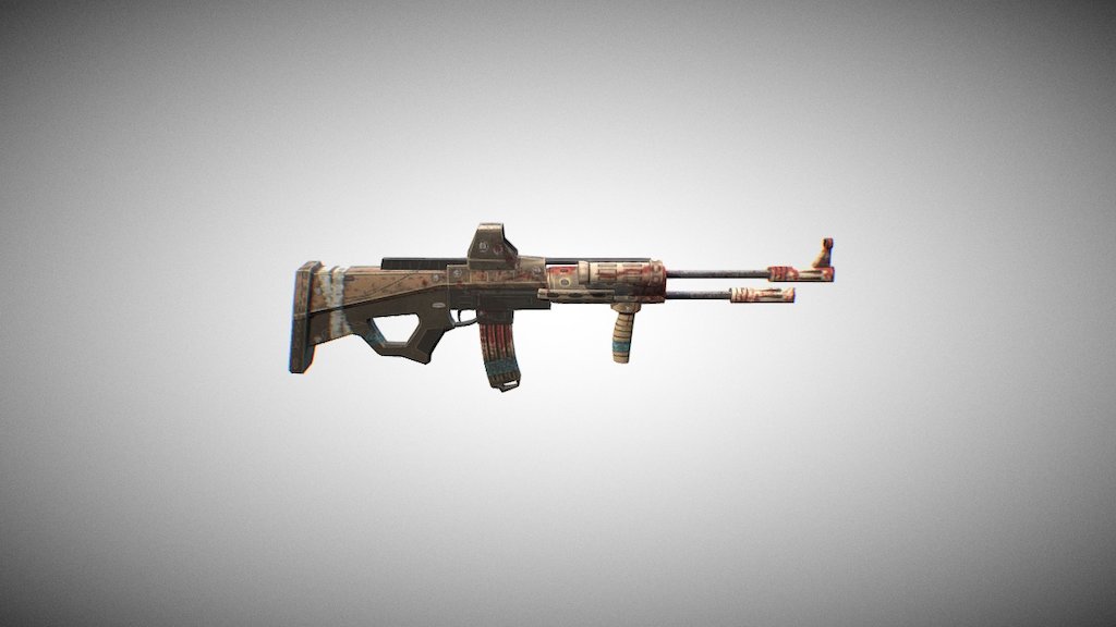 Assault Rifle V01 - 3D model by Mir (@mirtohid) [f7f05c7] - Sketchfab