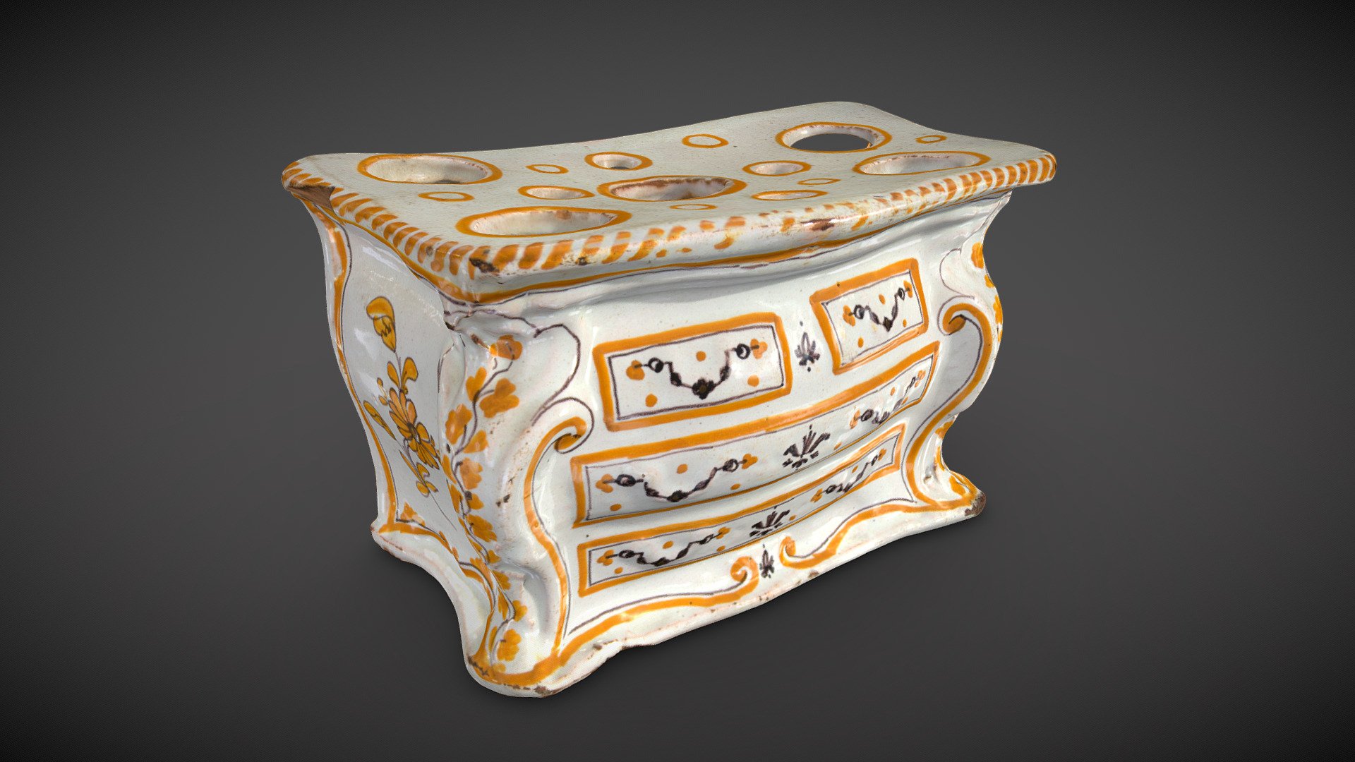 Bouquetière en forme de commode - Download Free 3D model by Alienor.org, Conseil des musées ...
