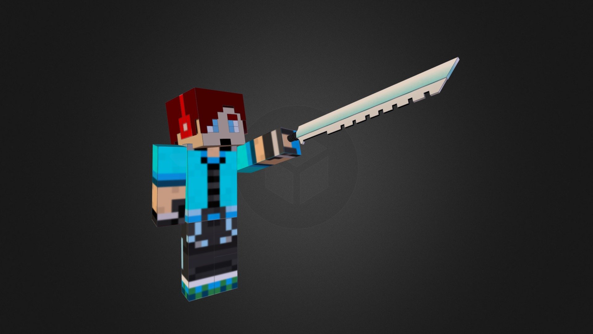 My Minecraft Skin - 3D model by epicklf [f7f1551] - Sketchfab