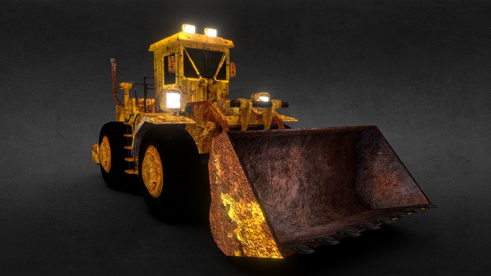 Wheel Loader Tractor - 3D model by renataboury [f7f48e1] - Sketchfab