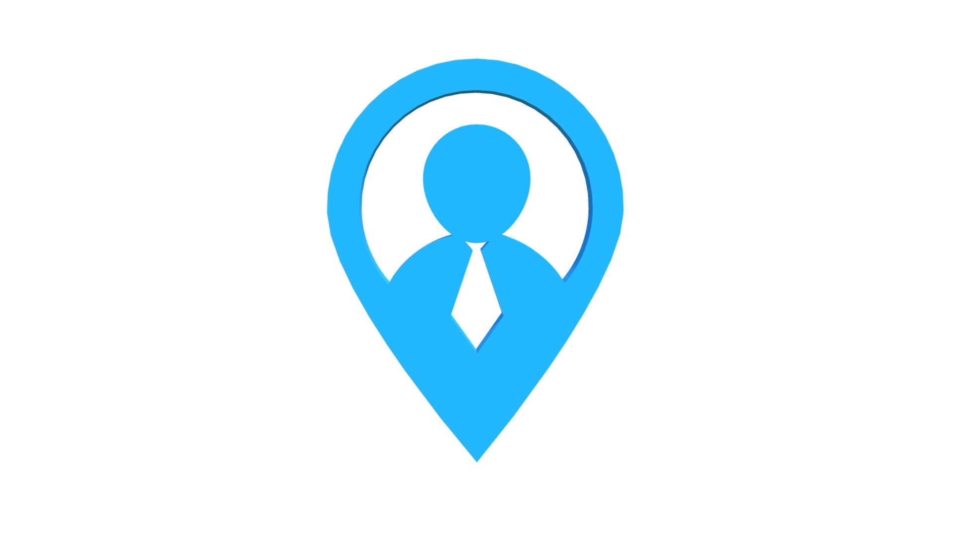 Free 3D Placeholder Locator Businessman Sign - Download Free 3D model ...