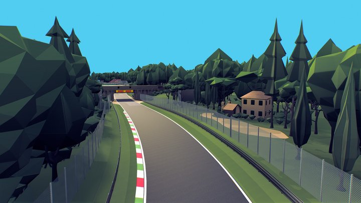 Cartoon Race Track Monza - 3D model by RCC Design [f7f6e15] - Sketchfab
