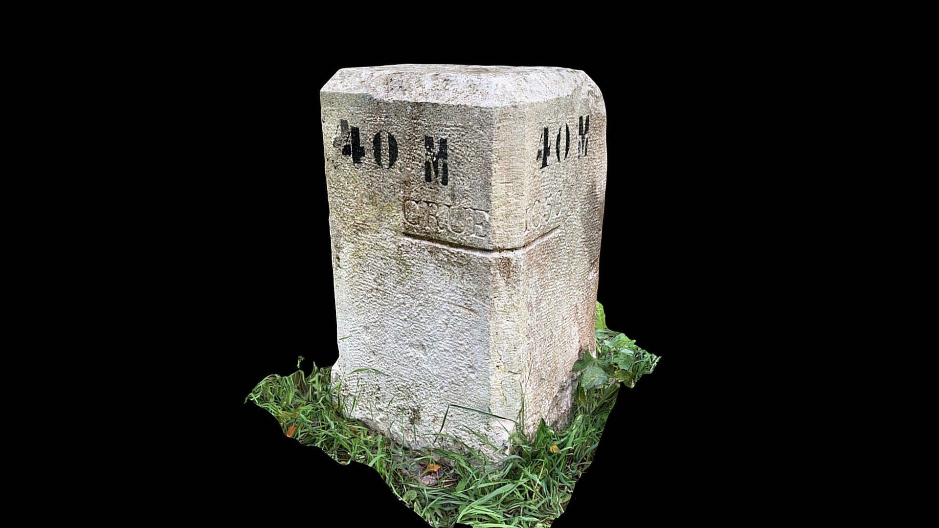 Borne repère de nivellement 40M - Download Free 3D model by clwacker [f7f79a1] - Sketchfab