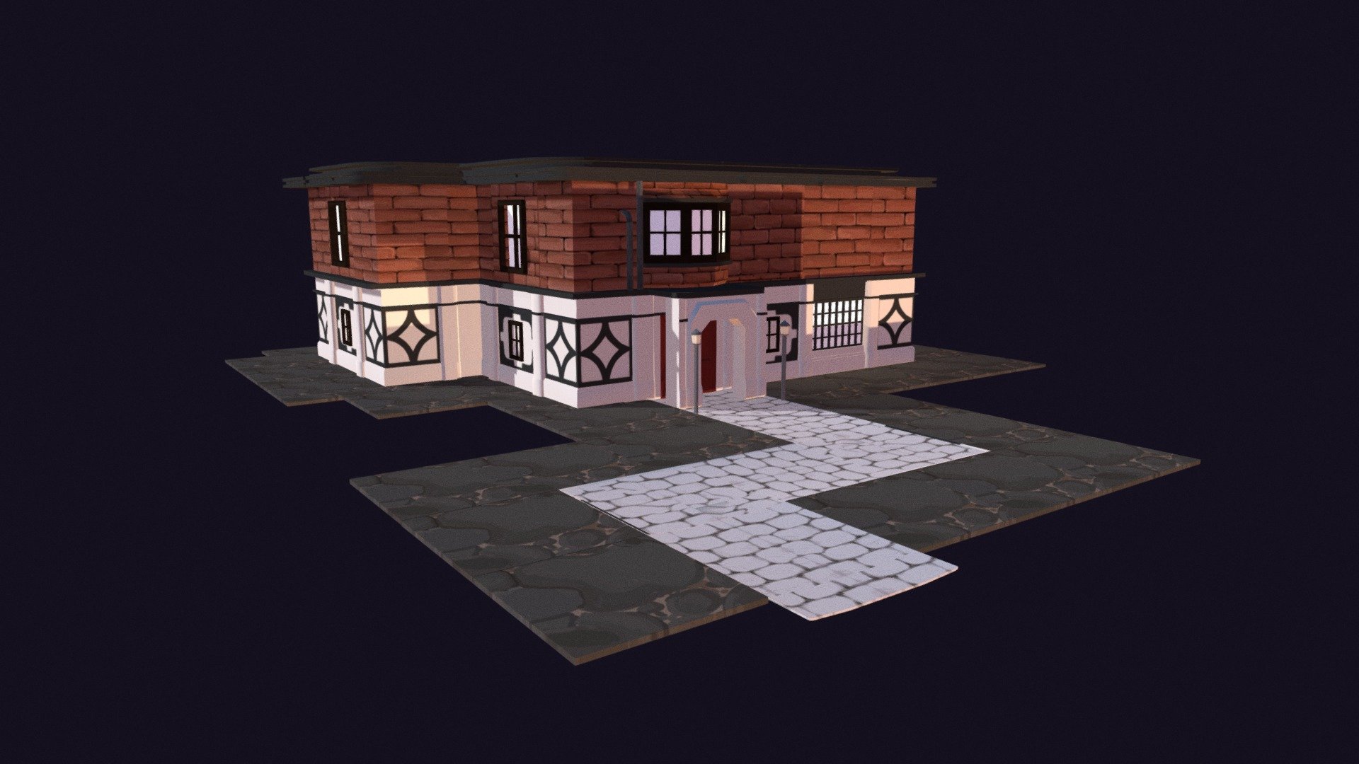 Mansion - 3D model by EunbyH [f7f7eaa] - Sketchfab