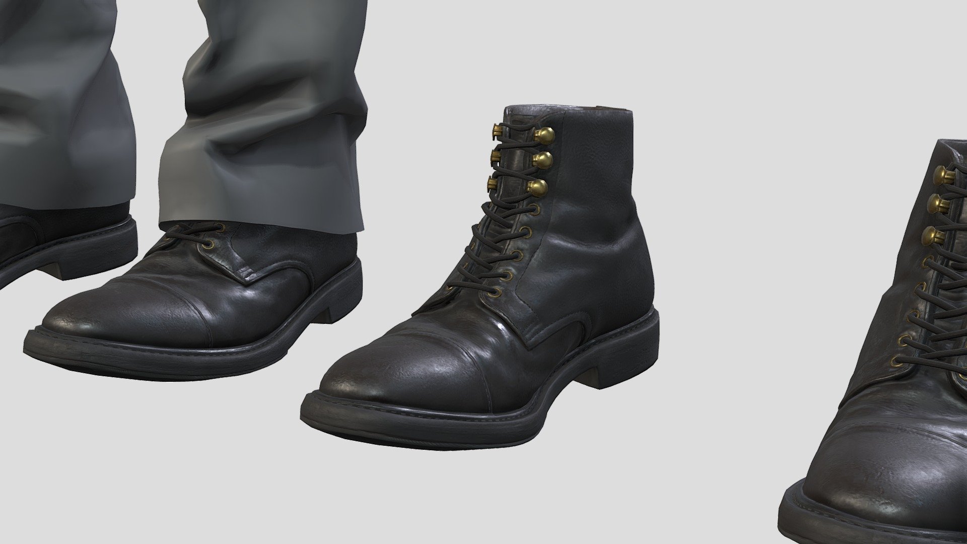 Business leather Shoes Lowpoly assets - Buy Royalty Free 3D model by Vincent Page (@vincentpage ...