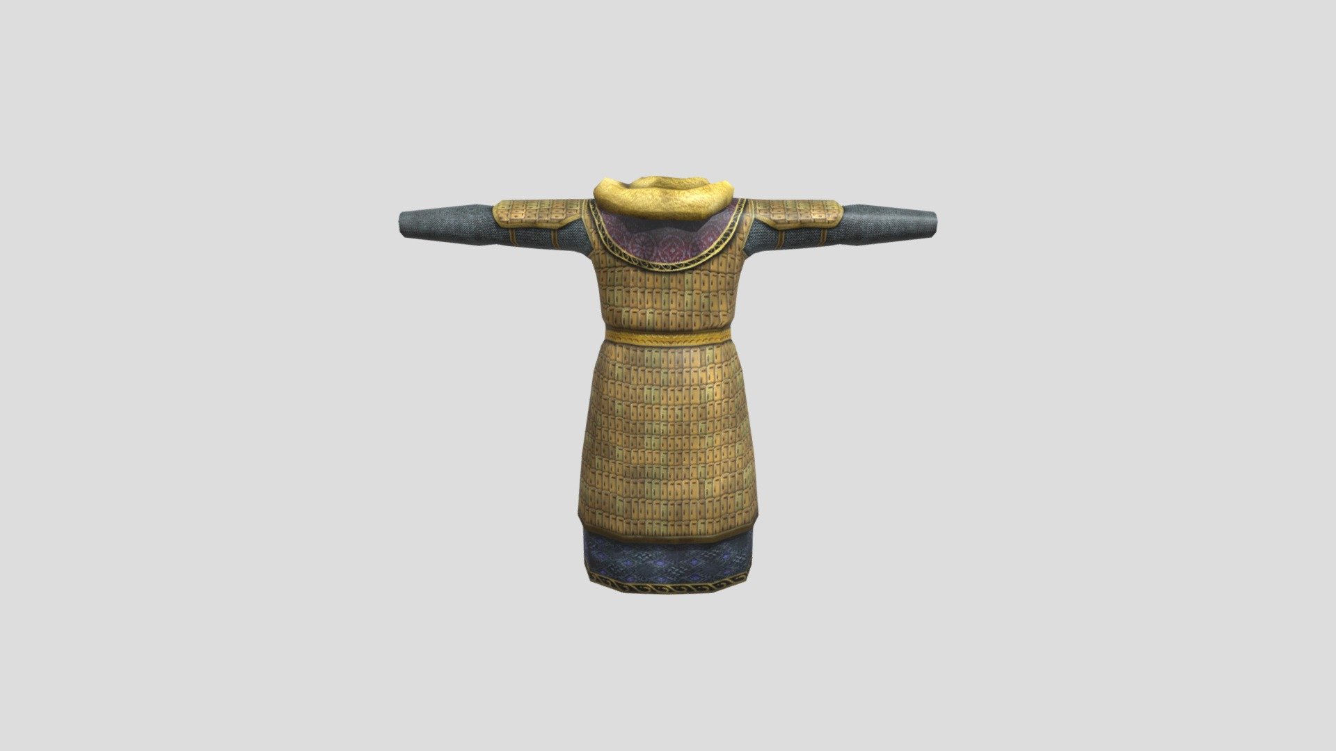 Sanjar Khan Armor (rigged) - Download Free 3D model by Yasin.Karaaslan ...