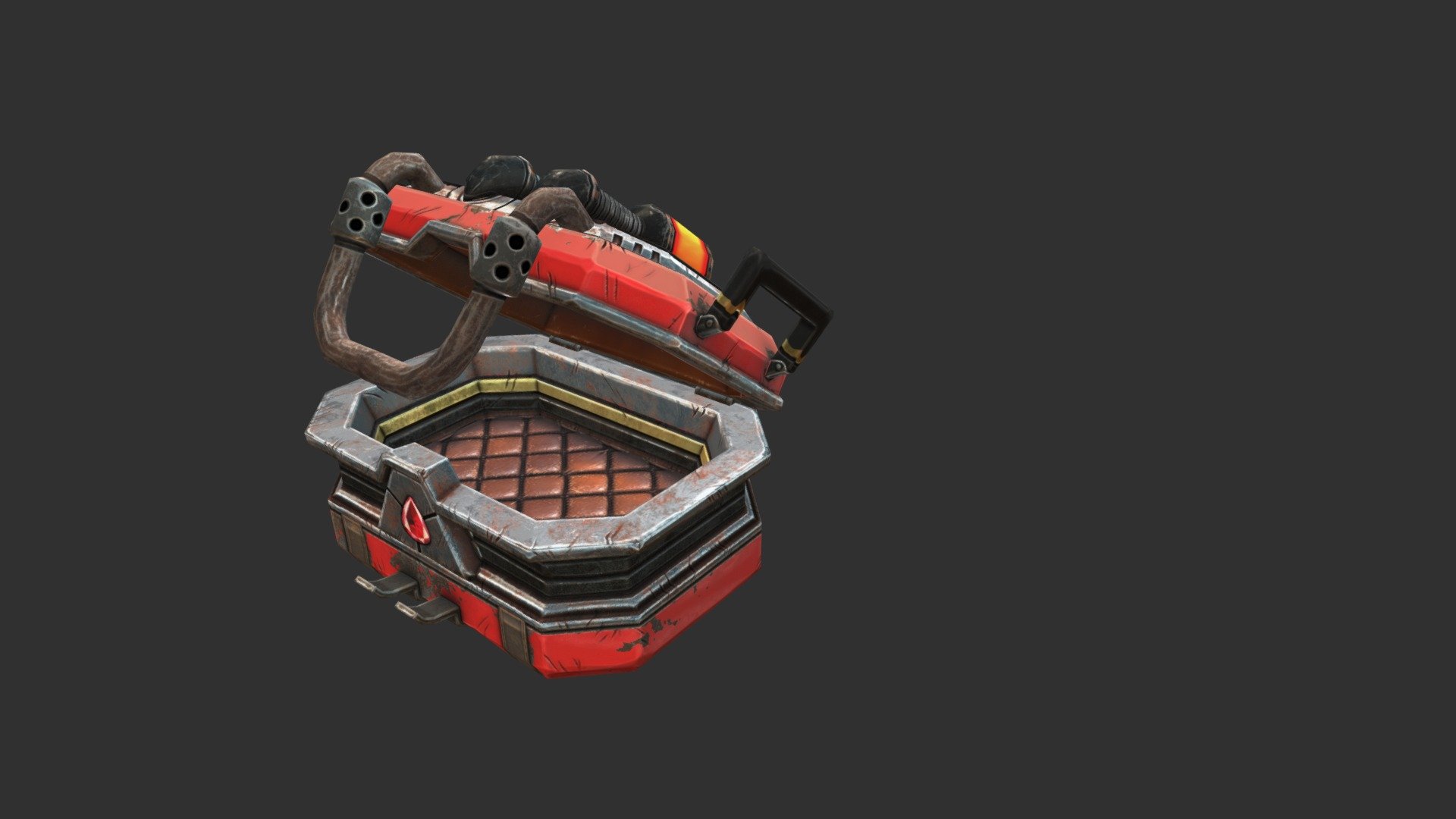 Red Stone Chest - 3D model by CC (@ccsf) [f7fa6b9] - Sketchfab