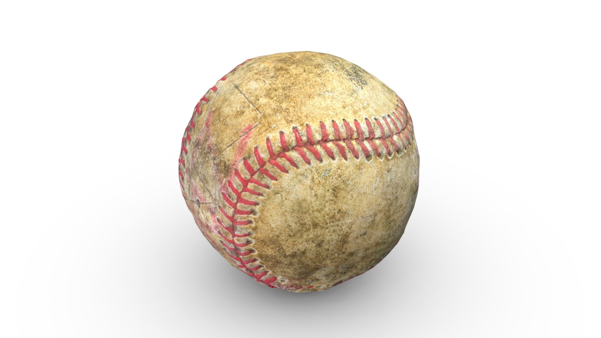 Old Beat Up Base Ball -LowPoly - Buy Royalty Free 3D model by ...