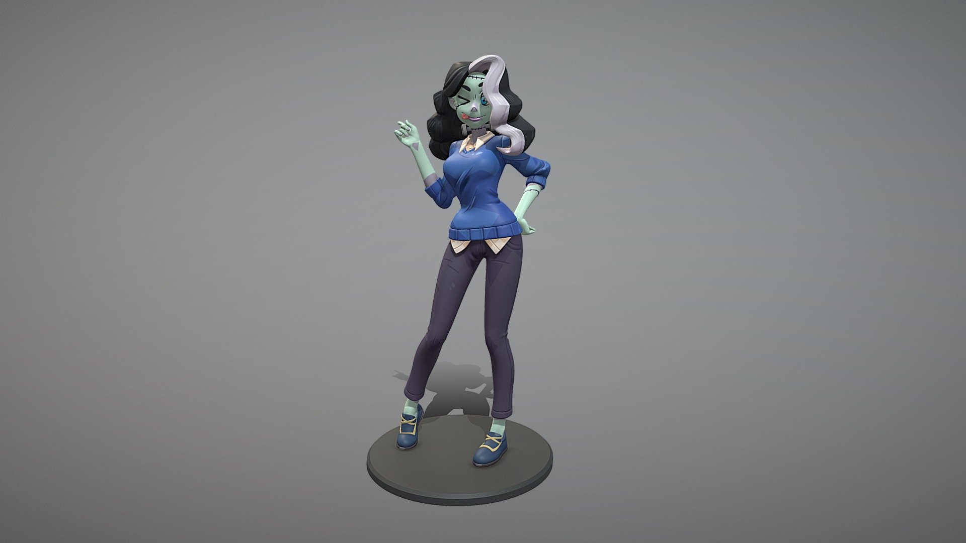 Vicky Pose D - Buy Royalty Free 3D model by unigame.studio [f7fdbac] - Sketchfab Store