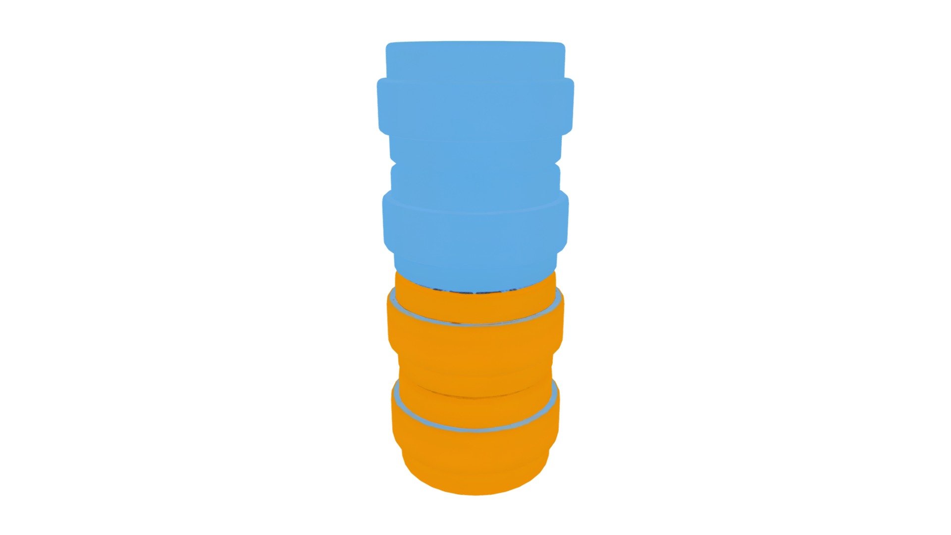 stack of colored cylindrical blocks - 3D model by Mono Sapiens ...