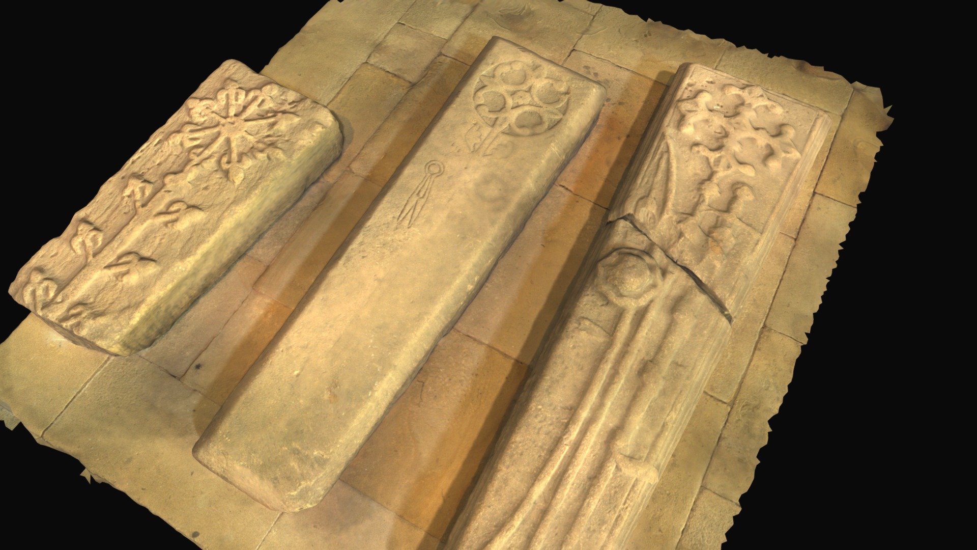 Durham Cathedral, calvary graveslabs - 3D model by Gnomonsland [f8014e8 ...