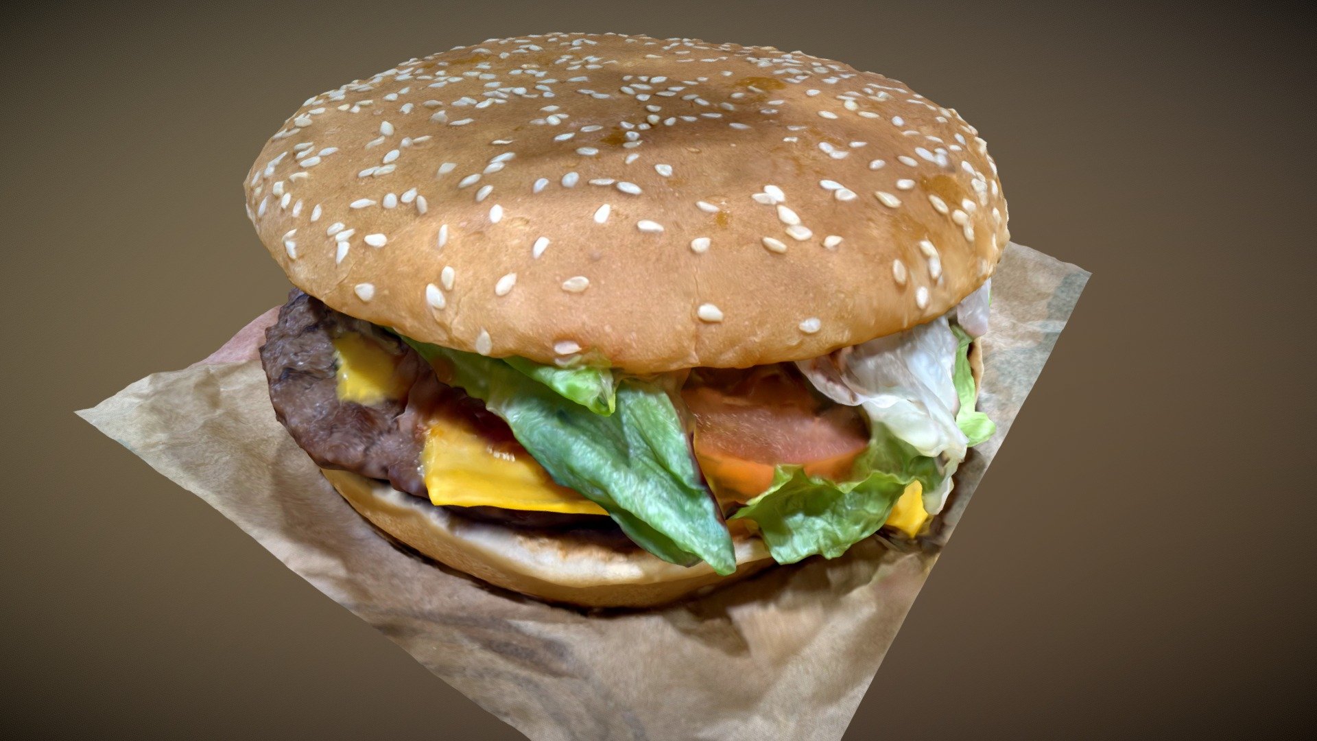 Burger. Whopper with cheese - Buy Royalty Free 3D model by ...