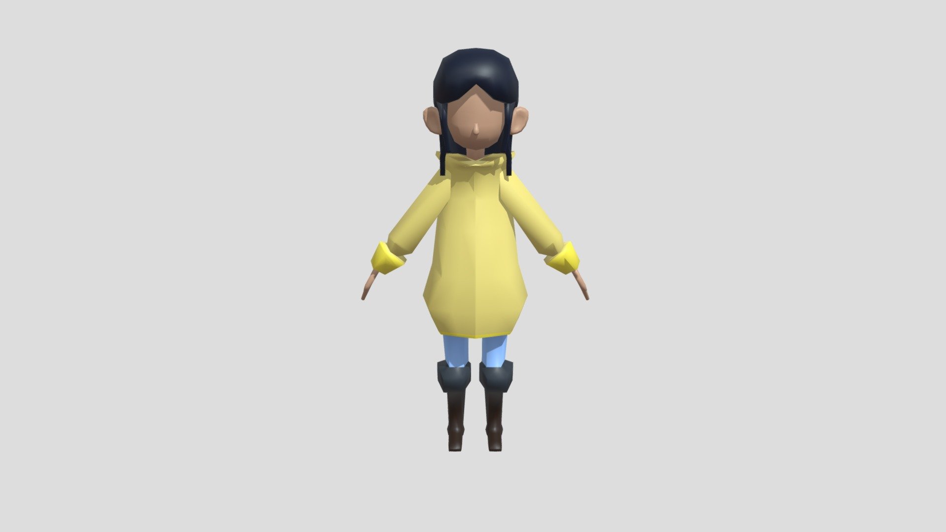 Low Poly File - Girl - 3D model by SophiaModeling [f806a8e] - Sketchfab