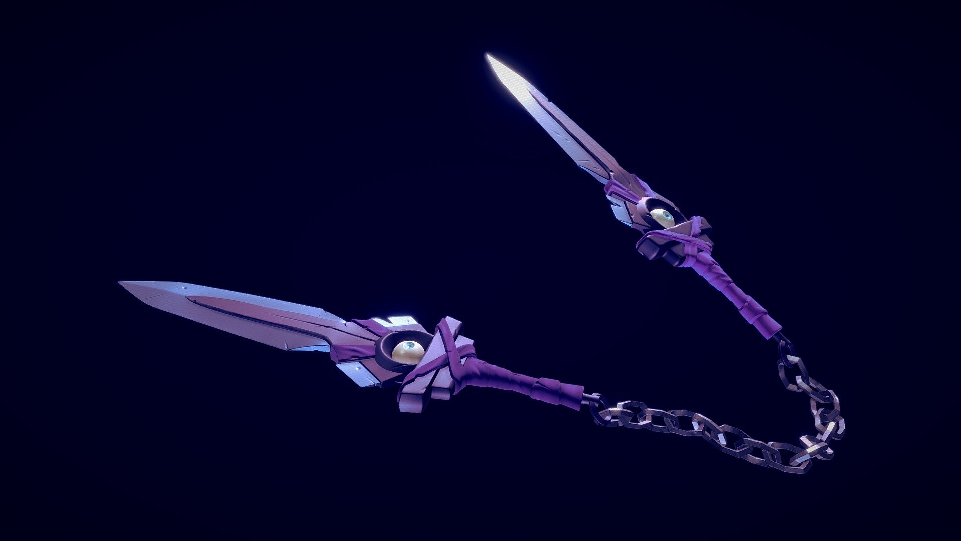 Dual Blades of dark Magick - 3D model by Amber_Fonteyne [f8134f7 ...