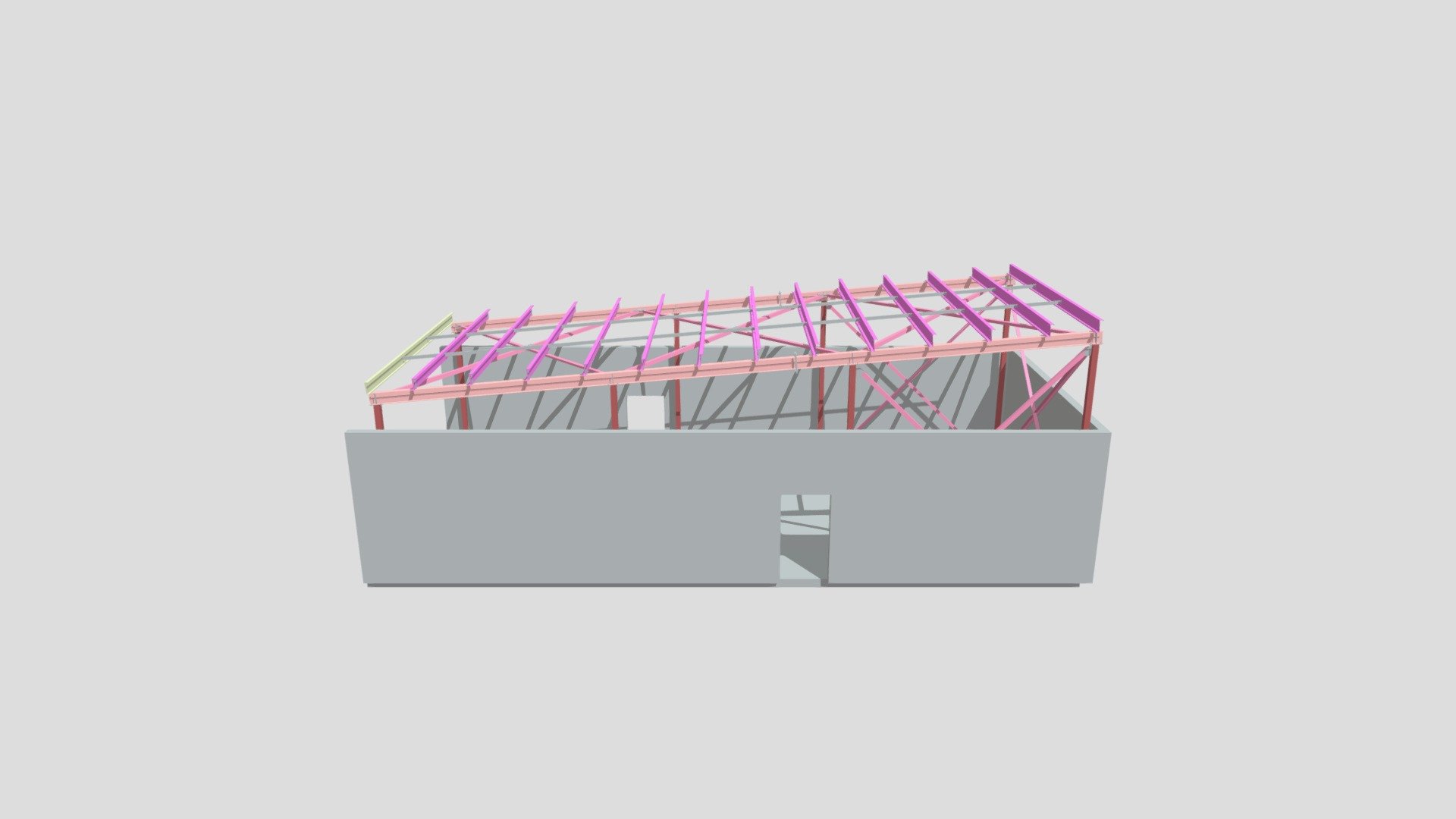 Roof Structure - 3D model by BIMSTRUCT [f813e78] - Sketchfab