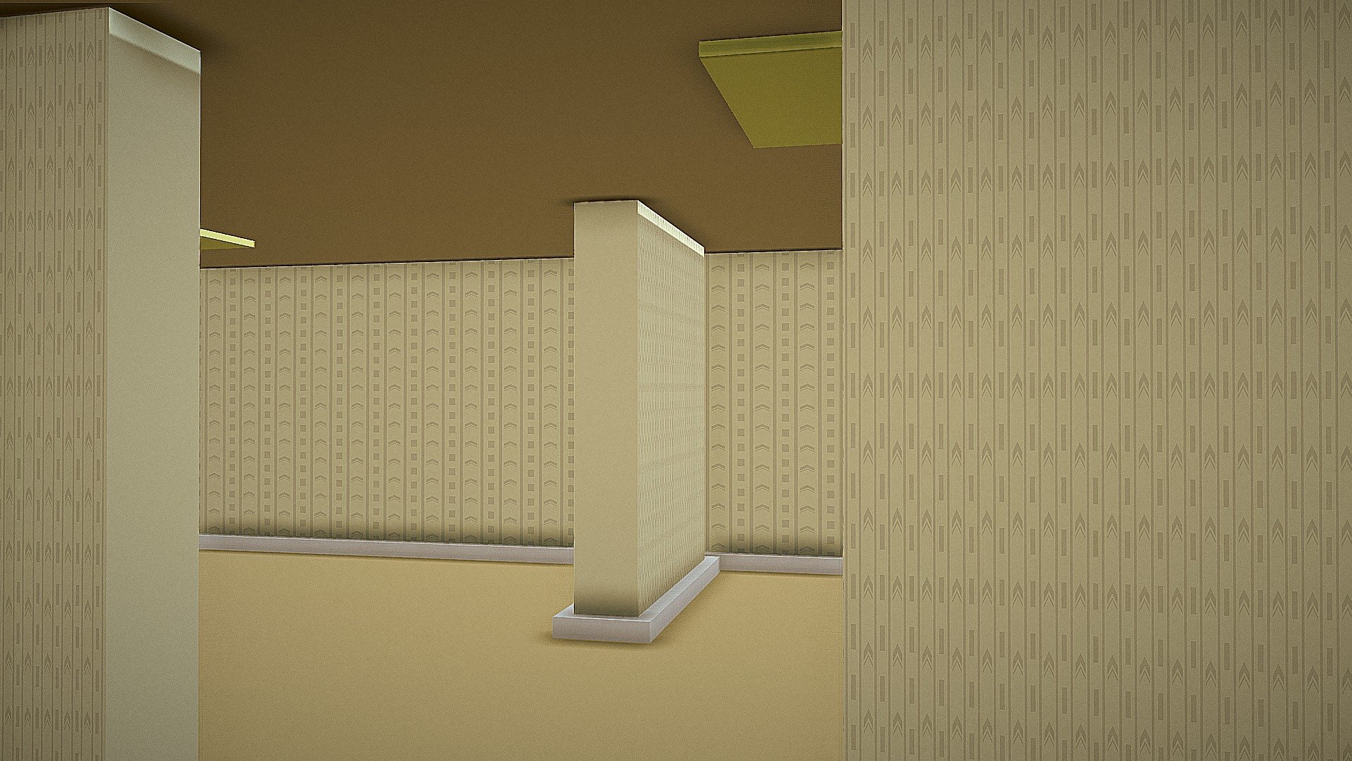 Copy Of Backrooms Wall (1) - 3D model by kulorist [f8160c9] - Sketchfab