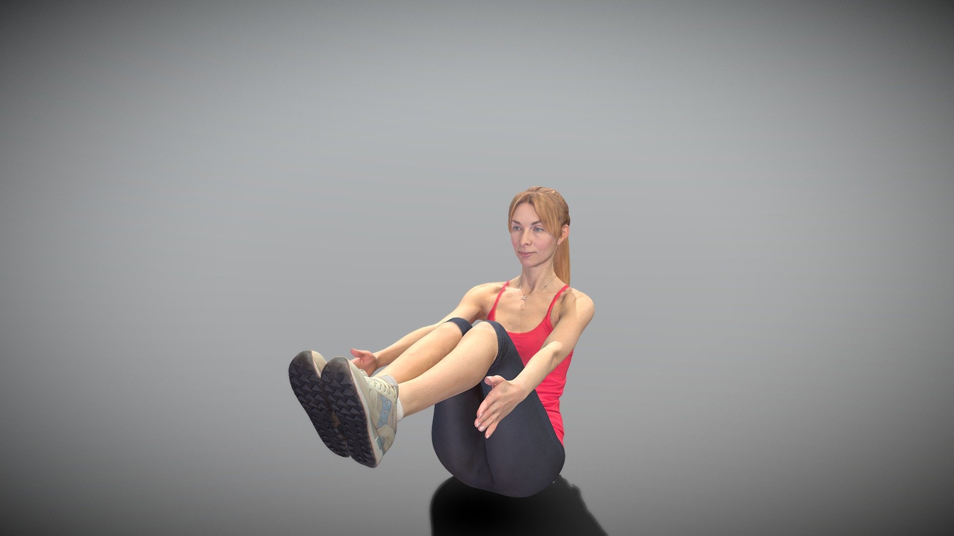 Woman in yoga pose 356 - Buy Royalty Free 3D model by deep3dstudio ...