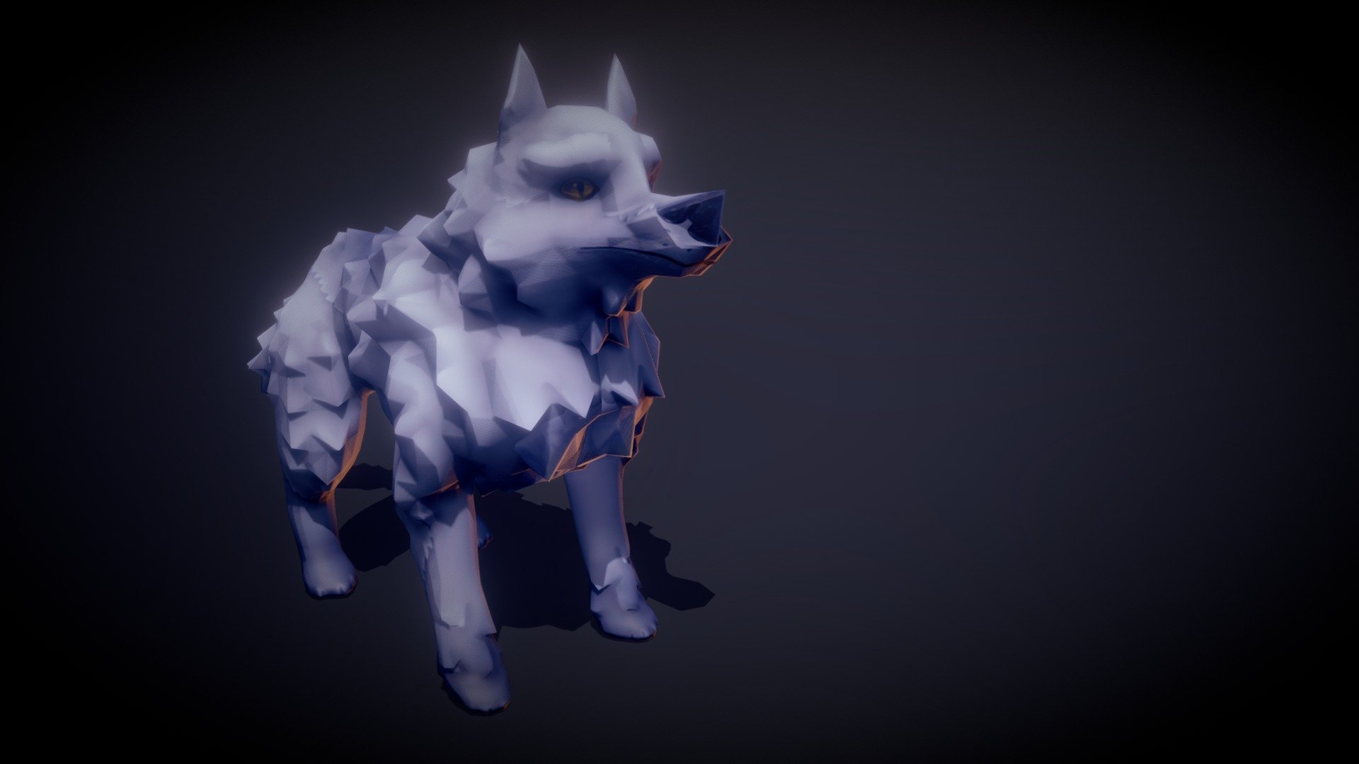 Midpoly Wolf - 3D model by Laweema [f817d49] - Sketchfab