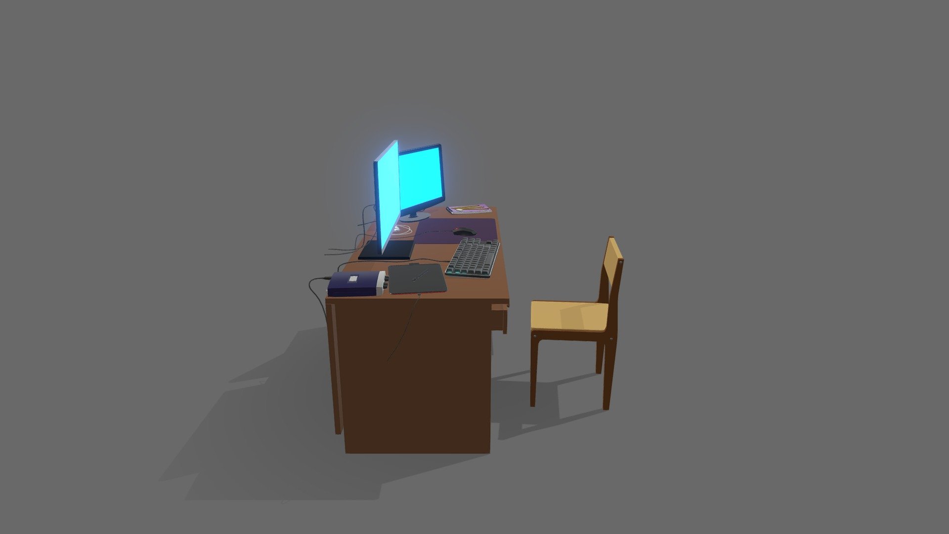 My Workspace - Download Free 3D model by Seishi [f817f0a] - Sketchfab