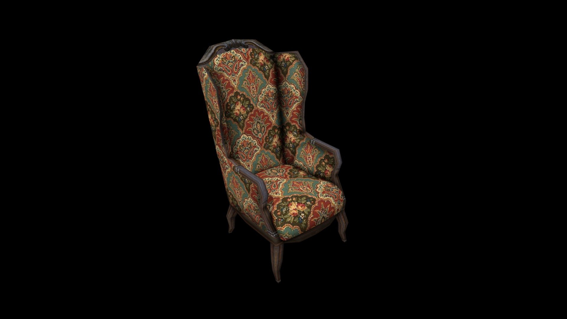 PS2 Vintage armchair - 3D model by zubenko78 [f818d67] - Sketchfab