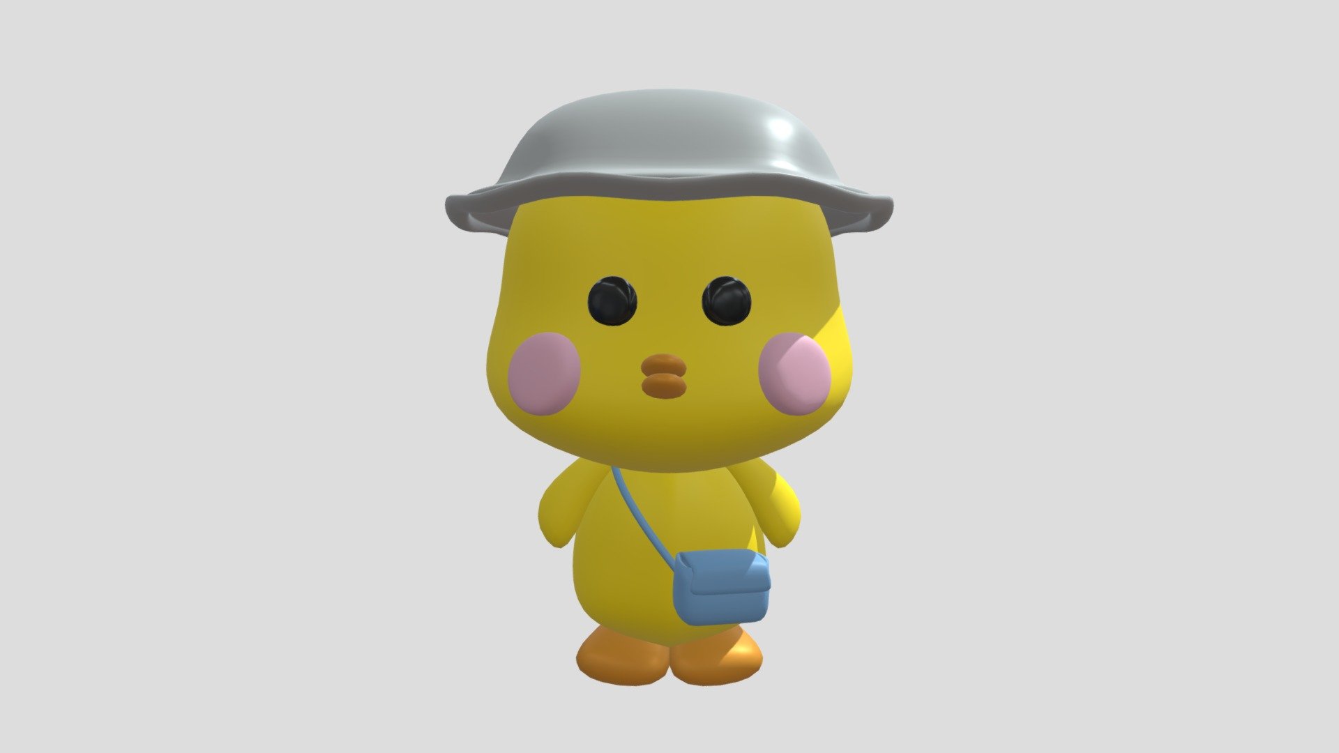 Cute Duck with bag - Download Free 3D model by iRace (@adbreaks890 ...