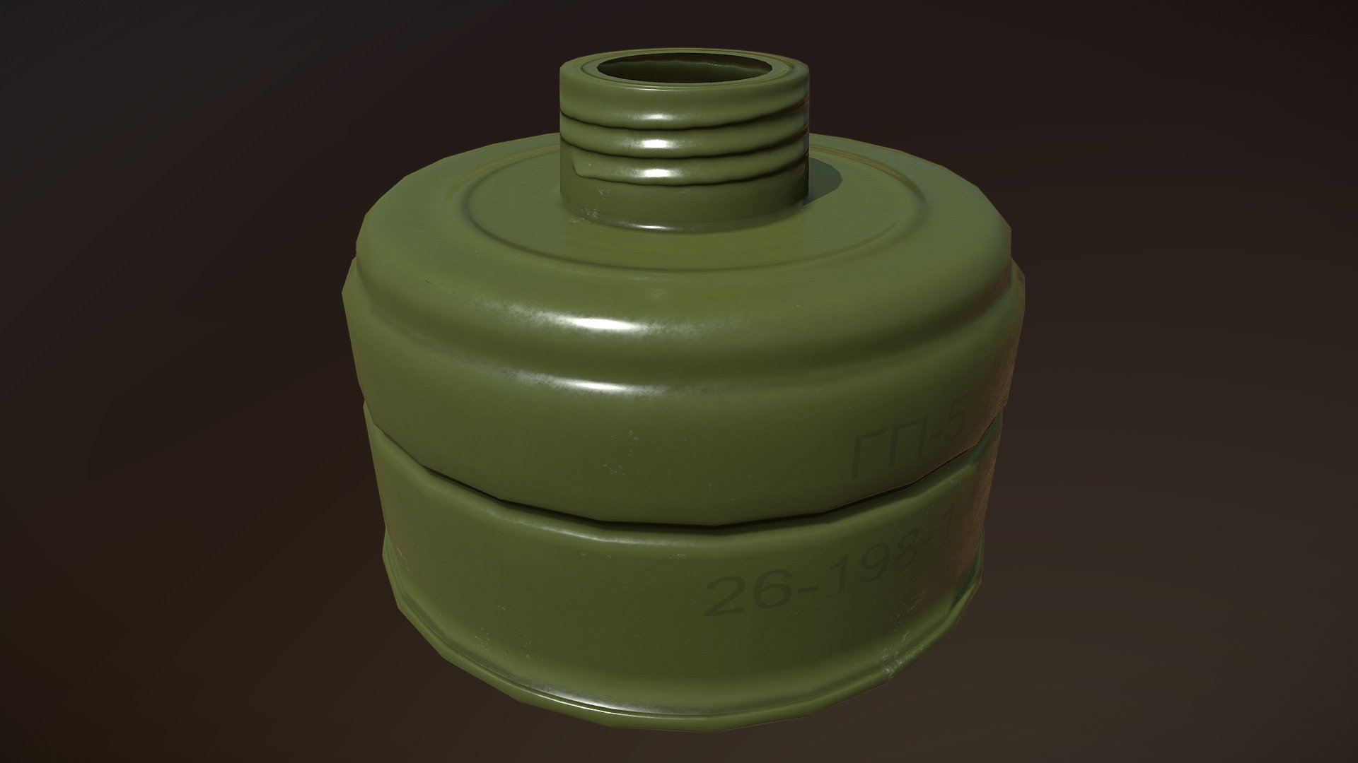 Gas mask filter - 3D model by Ya (@Yarik16) [f81ea2e] - Sketchfab