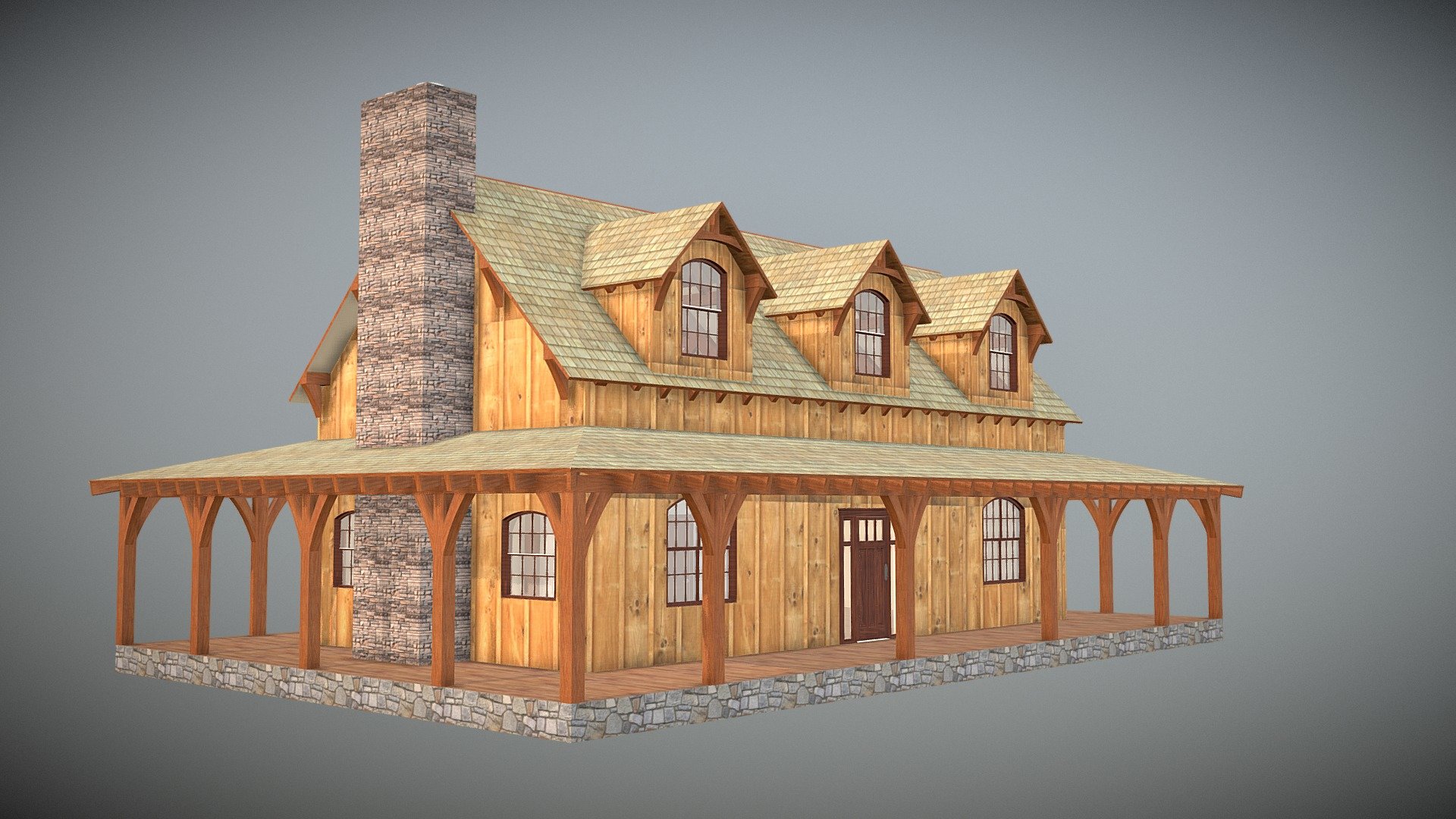 Small Farmhouse - 3D model by jerrytwinam [f81f6ad] - Sketchfab