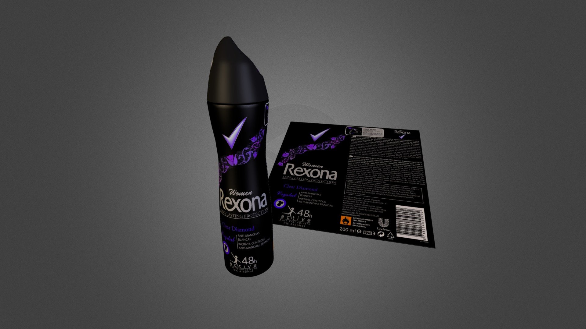 Rexona Clear Diamond - 3D model by JuanG3D [f81fb19] - Sketchfab