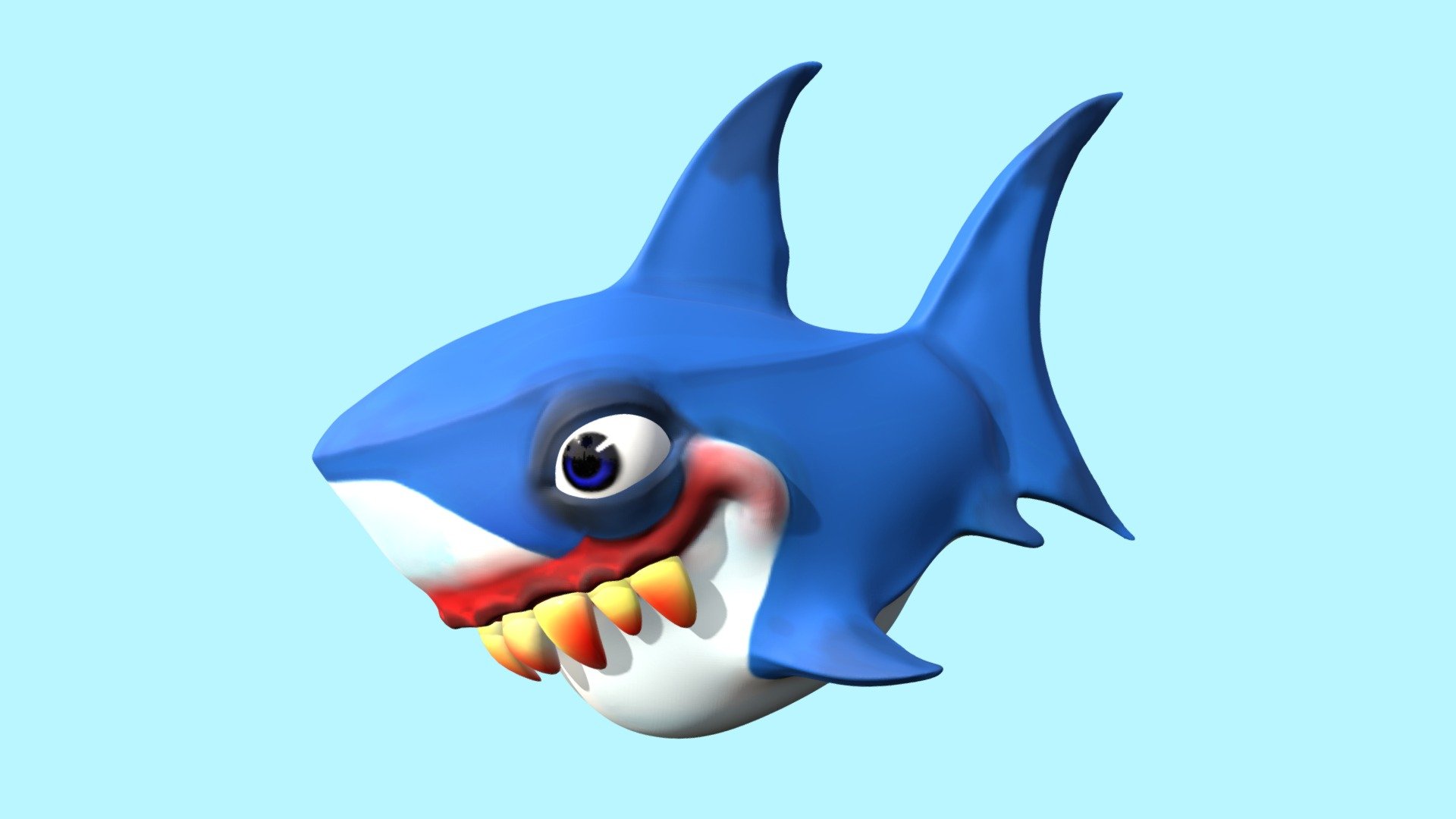 Stylized Shark with two faces - Download Free 3D model by Raul Poyatos ...