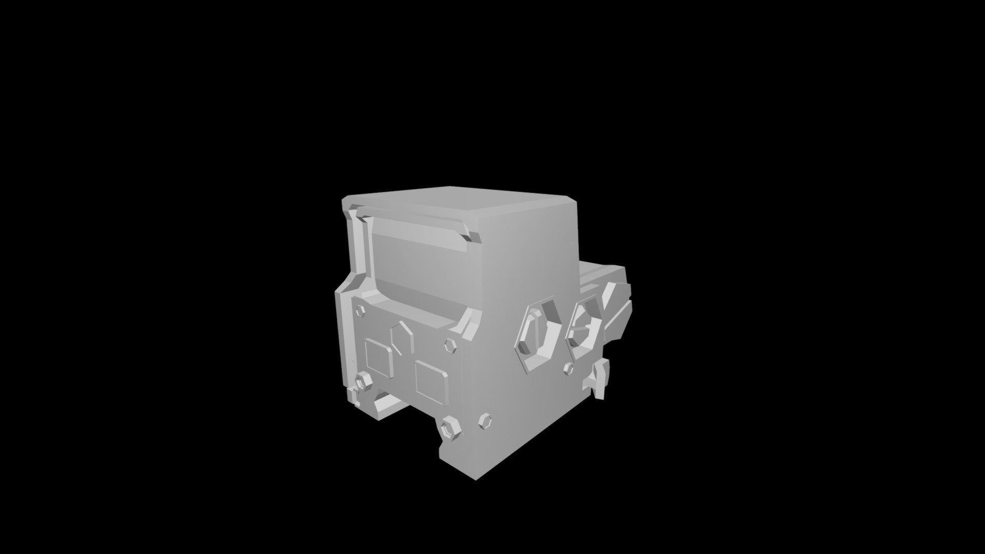 Low Poly Holographic Sight (Holo Sight) - 3D model by EXTREM101 ...
