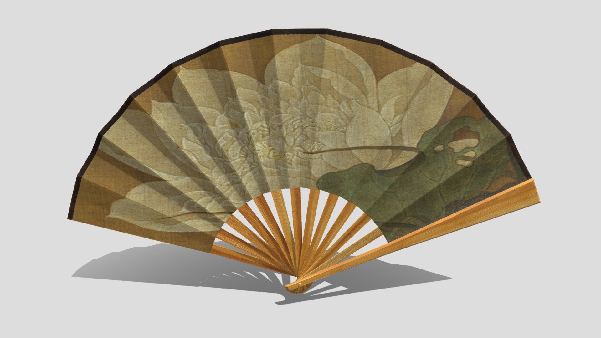 Folding fan - Buy Royalty Free 3D model by Lu Long zhang ...