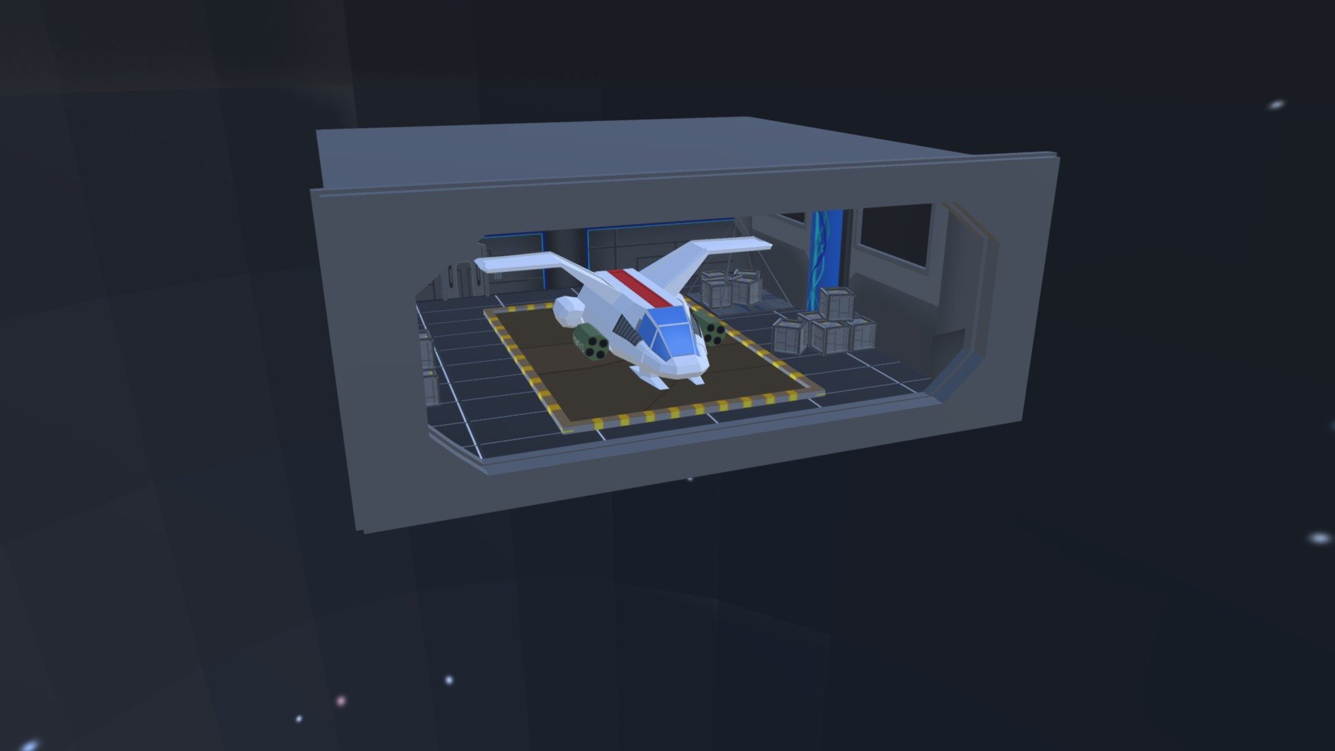 Space Ship Hanger - 3D model by Tyler-Bates [f8240c9] - Sketchfab