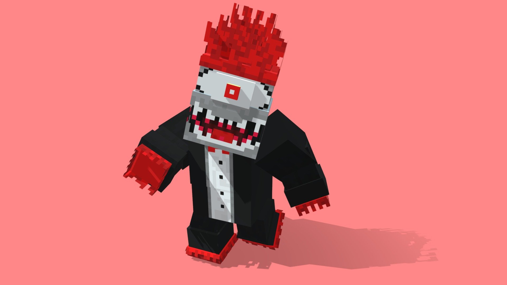 Creepy Clown - Minecraft Style - Buy Royalty Free 3D model by El ...