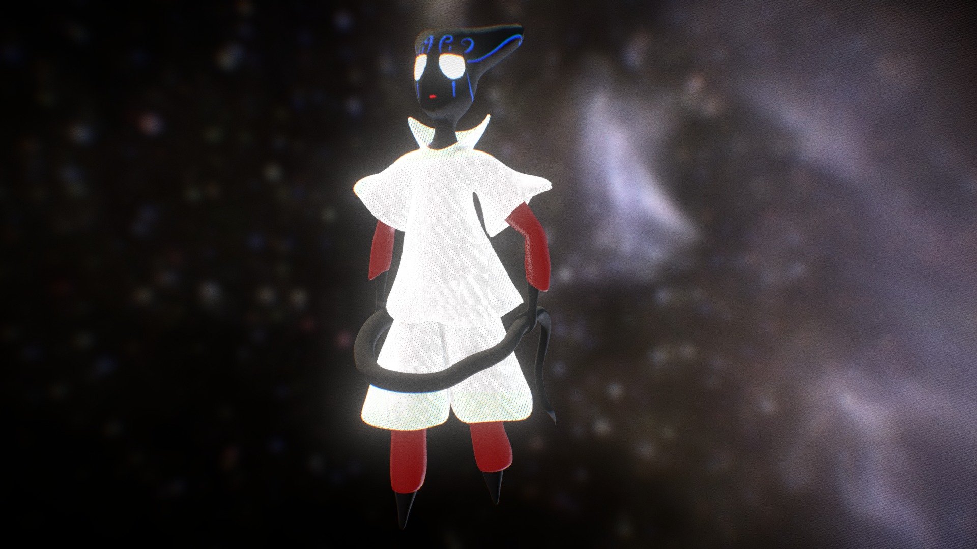 OC October - Day 6: Longtail - 3D model by LithiumPolygon [f82b18d ...