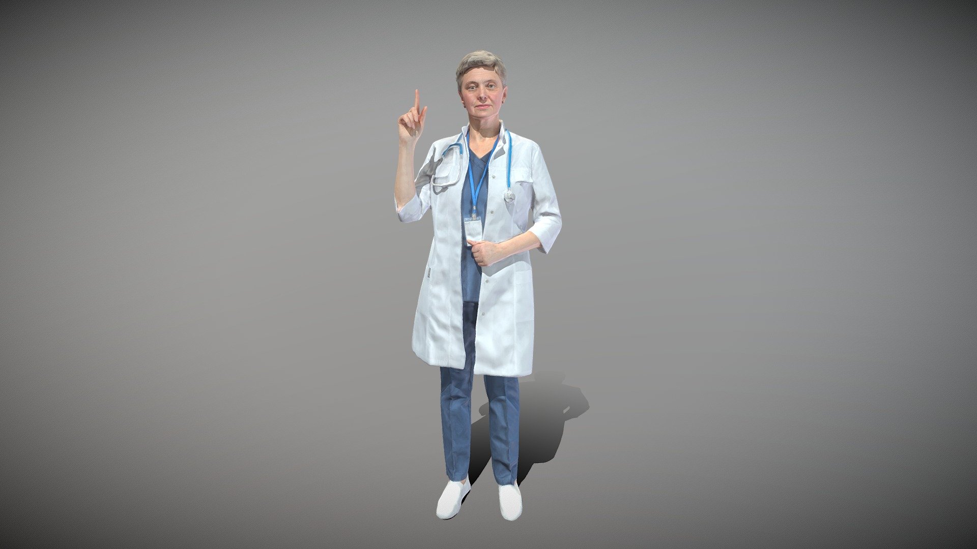 Adult female medical doctor 129 - Buy Royalty Free 3D model by ...