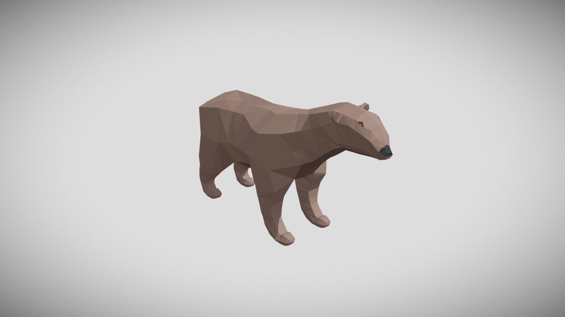 Low Poly Bear - Buy Royalty Free 3D model by AssetSource [f82cb6e] - Sketchfab Store
