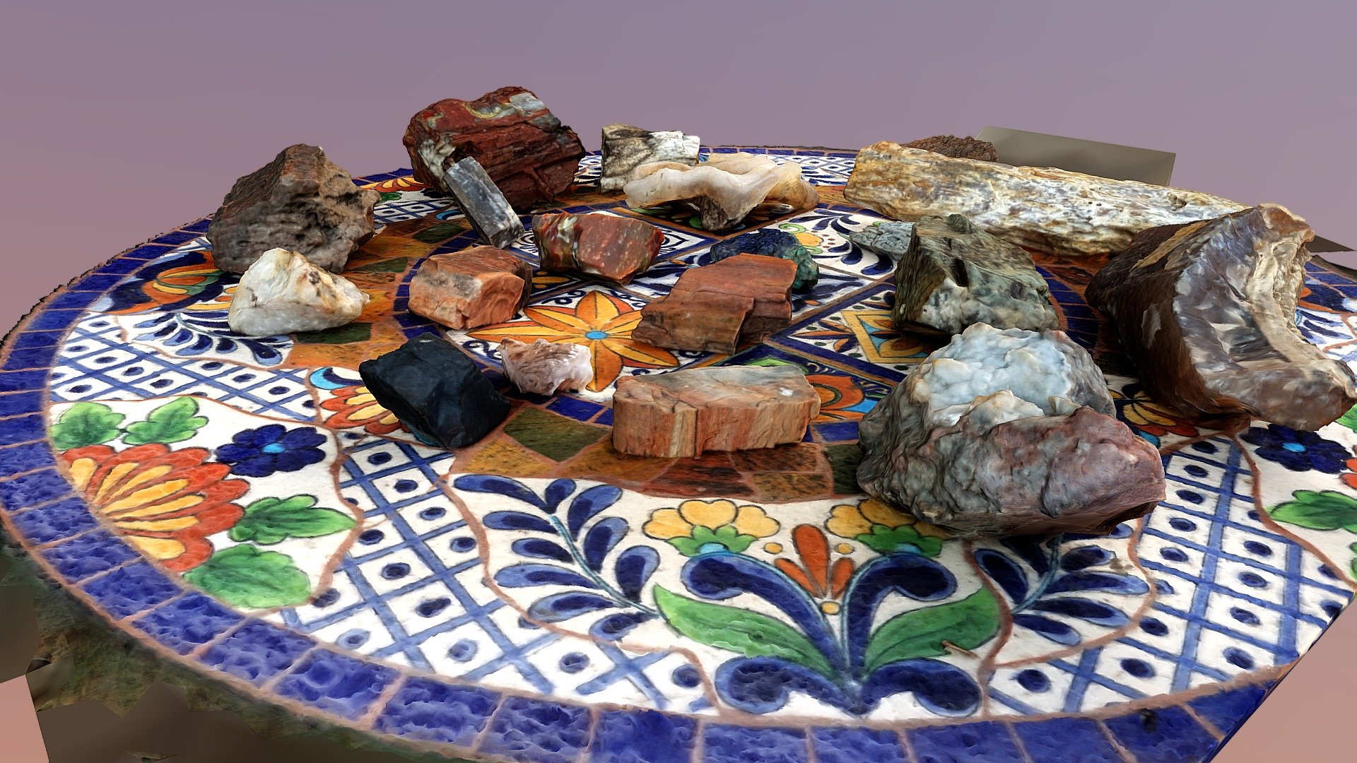 Rocks On Table - 3D model by John Toeppen (@toeppen) [f82f395] - Sketchfab