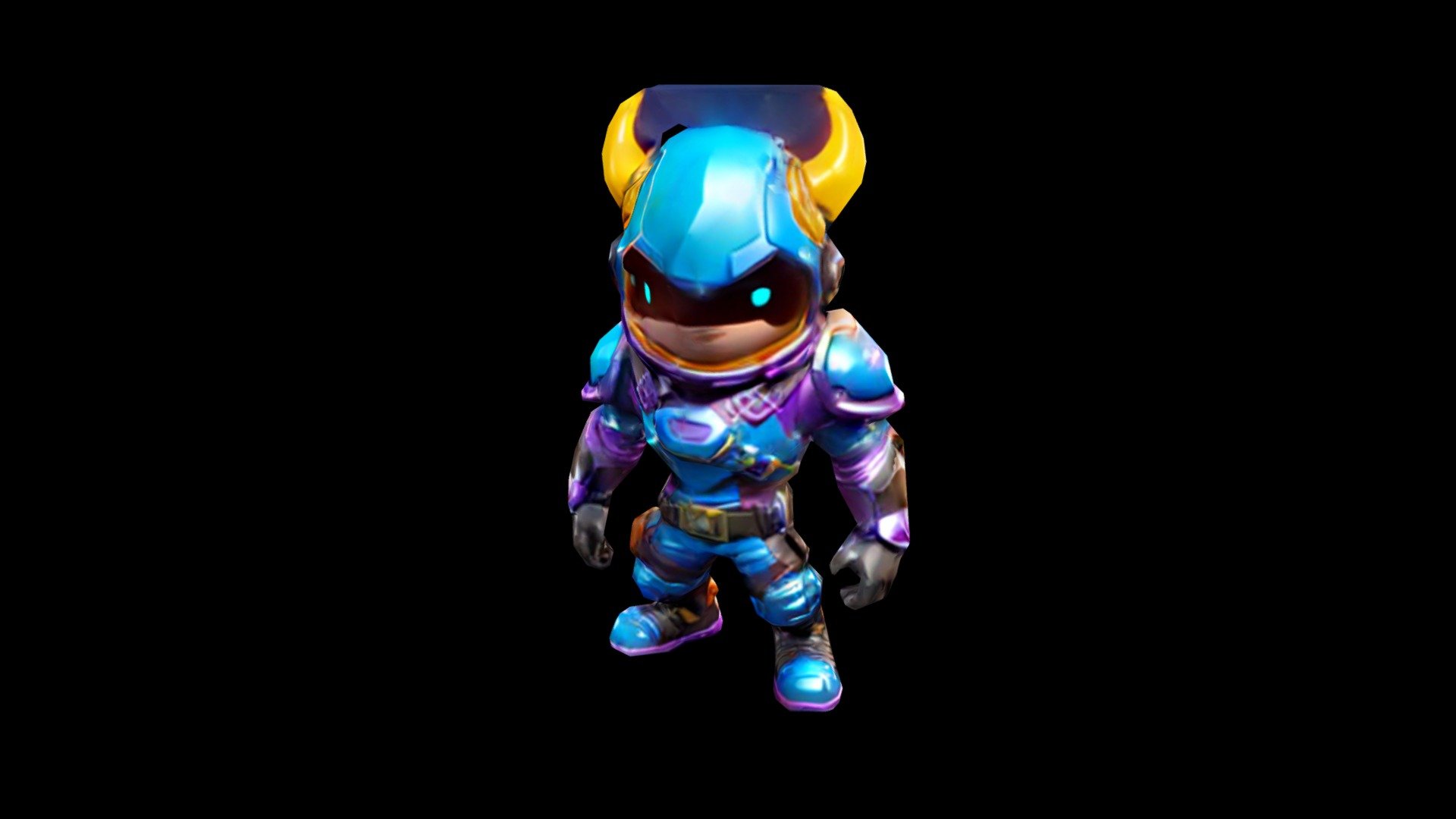 Bright and brash character in a galaxy-themed su - Download Free 3D ...