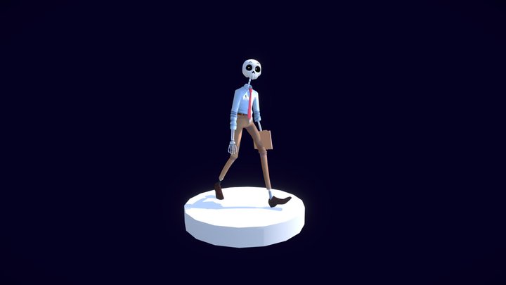 Skeleton-skull-character-game-character 3D models - Sketchfab