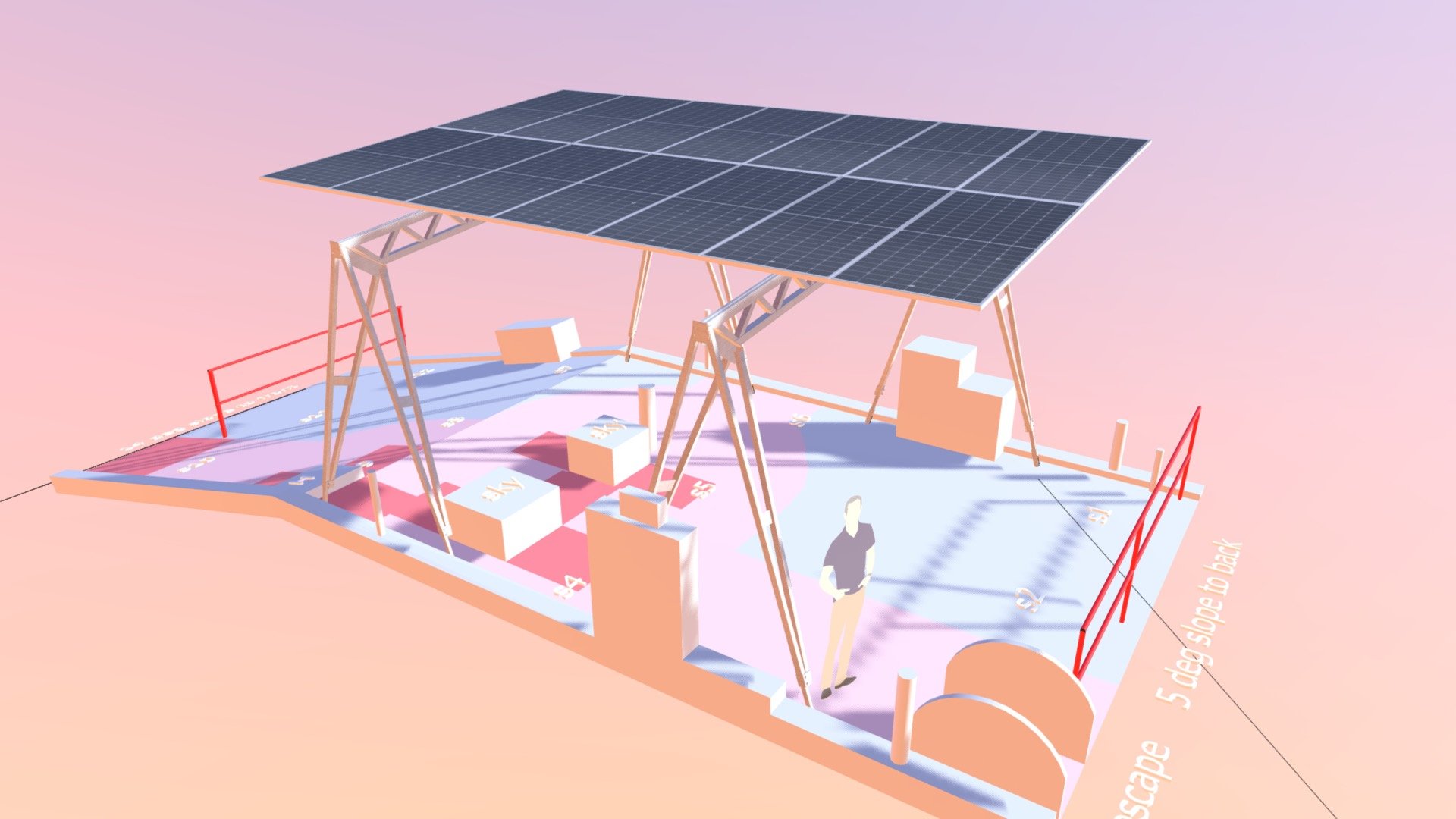 618 Hancock St 14 Mod 75 Cell Canopy - 3D model by brooklynsolarworks ...