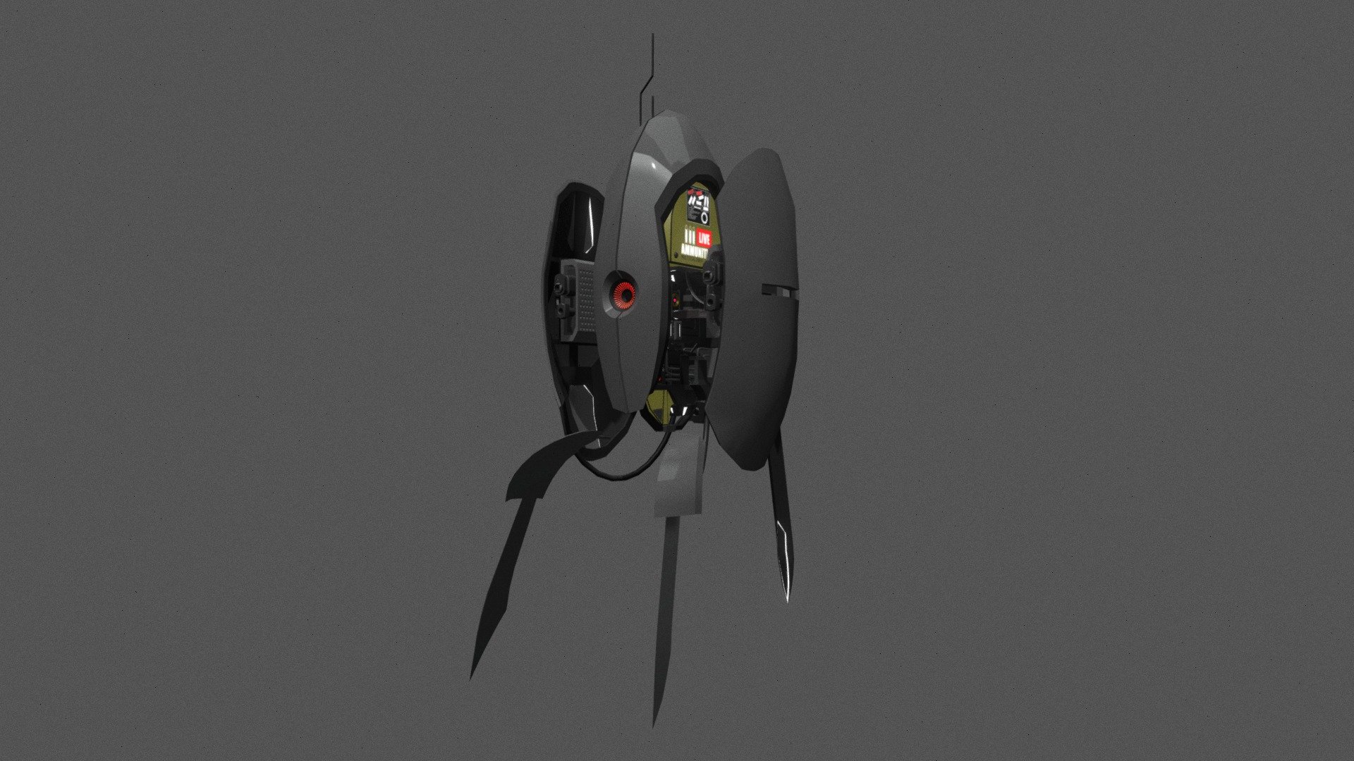 Aperture Science Sentry Turret - Portal - 3D model by profess_re ...