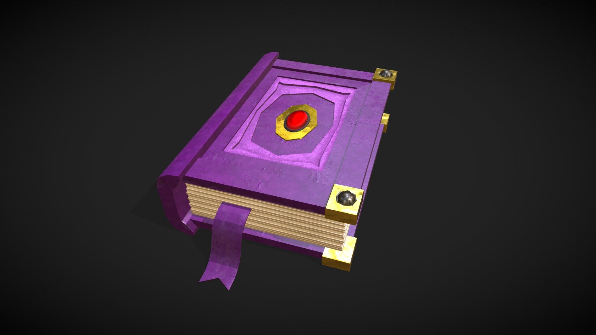 Stylized Magical Book - 3D model by Tomaster (@tomaaster) [f834718 ...