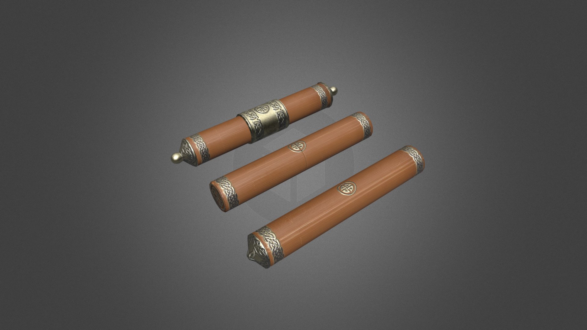 Fantasy Scrollcases - 3D model by RunemarkStudio [f834b49] - Sketchfab