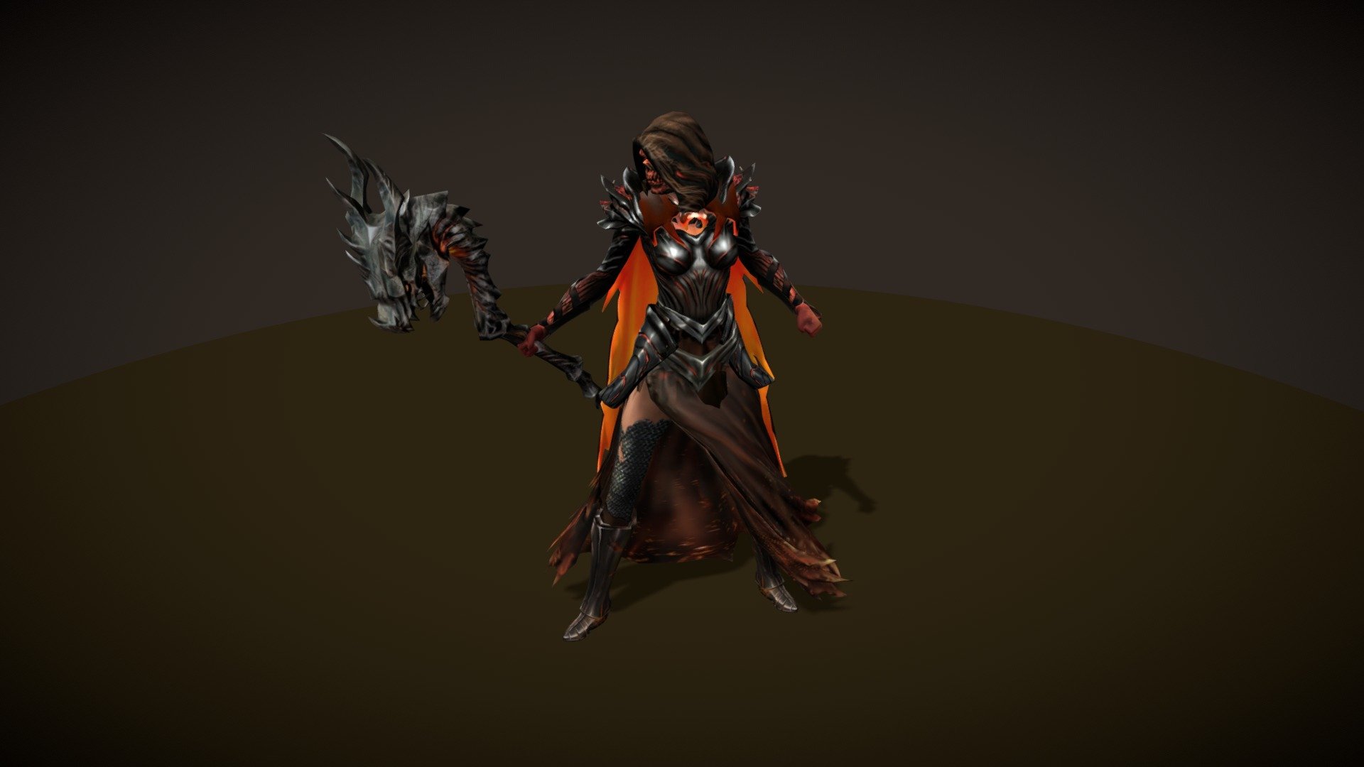 Broken Ranks - Female Fire Mage - 3D model by Serhii (@lokitemplar ...