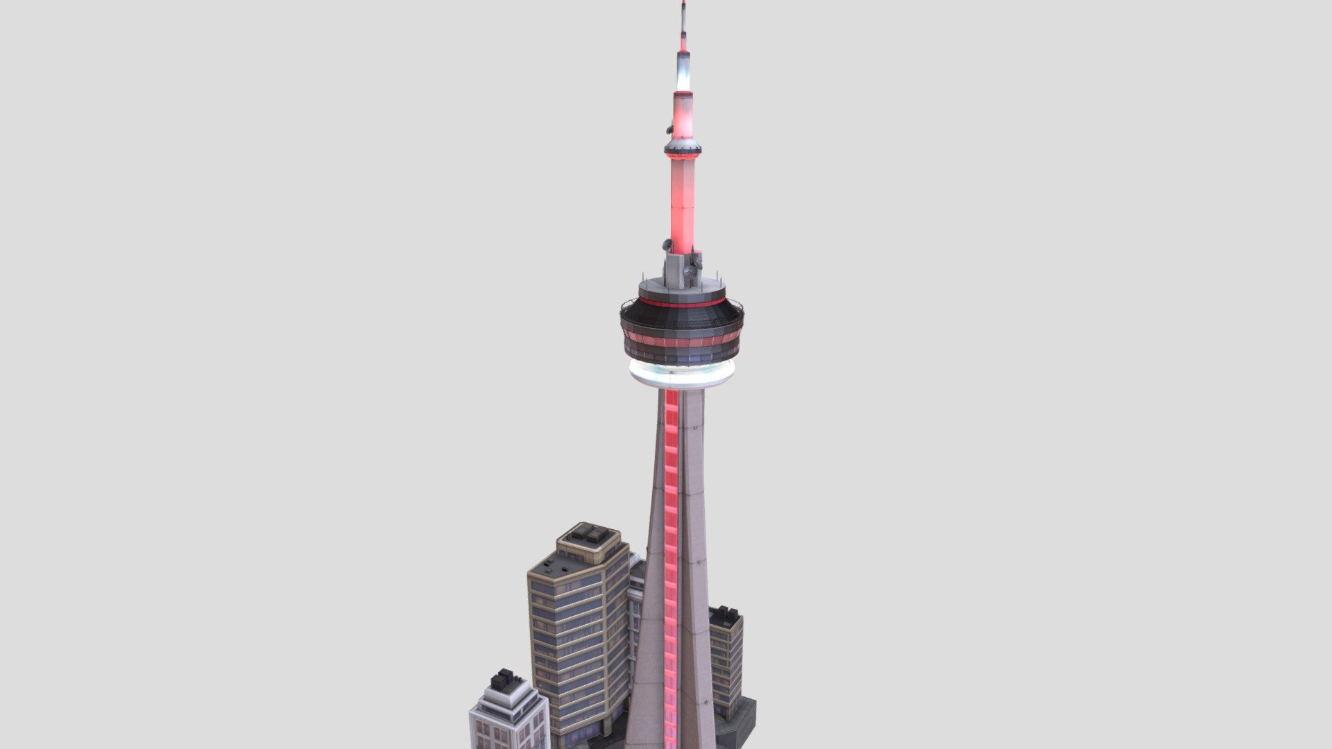 CN Tower (Toronto, Canada) - Game Ready - 3D model by Albro [f8363ba ...