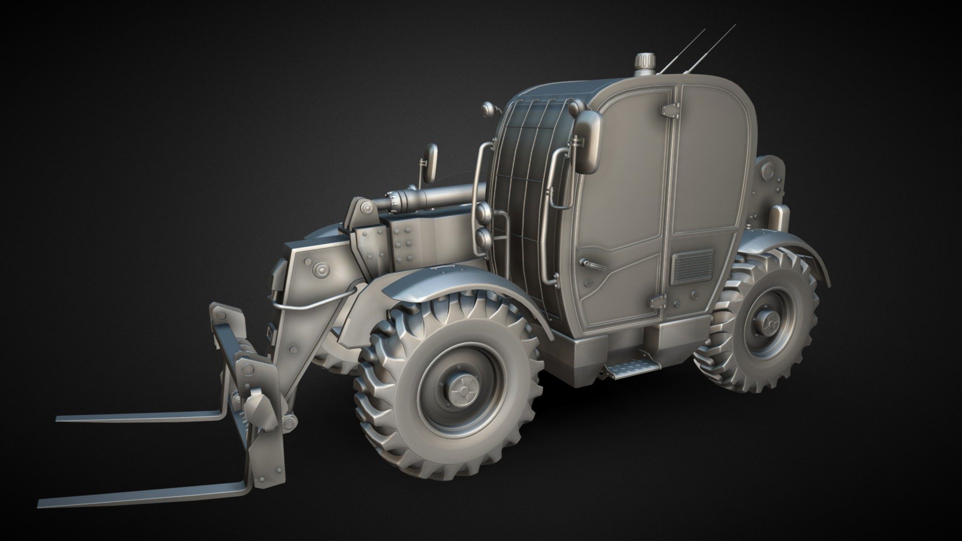 Telehandler - 3D model by mohamedhussien [f837e0e] - Sketchfab