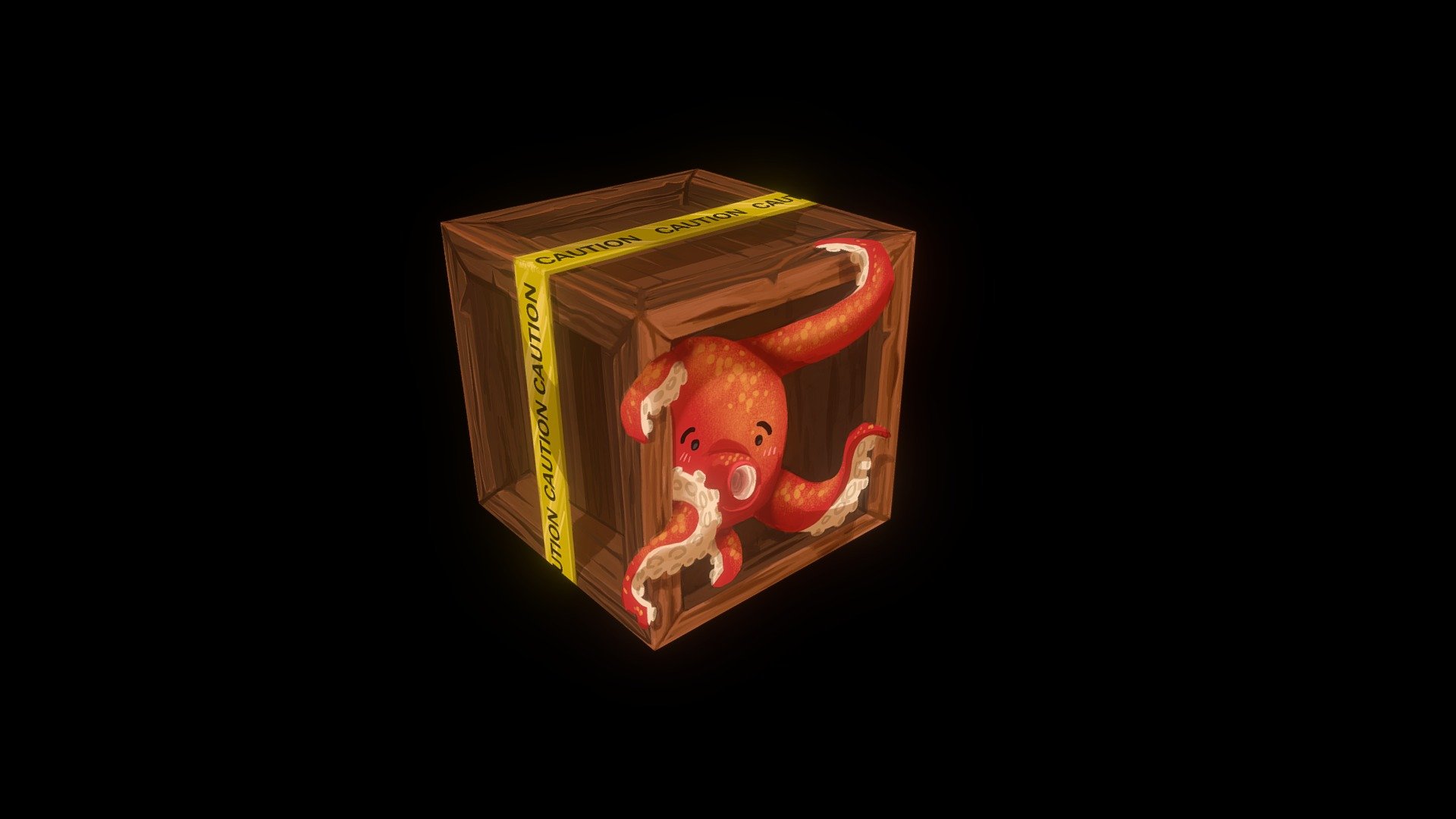 Handpainted Cube - Organic - 3D model by Skipper (@skip4d) [f839a0b ...