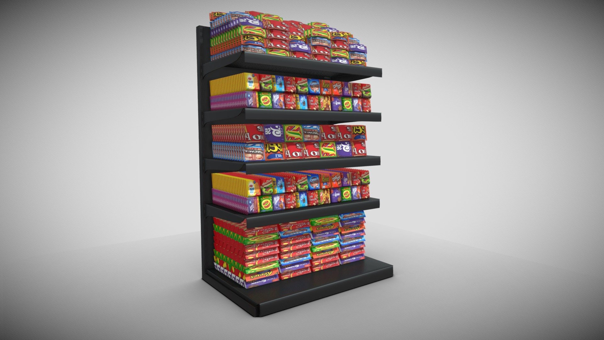 3D chocolate store 02 model - 3D model by nvere [f83c835] - Sketchfab