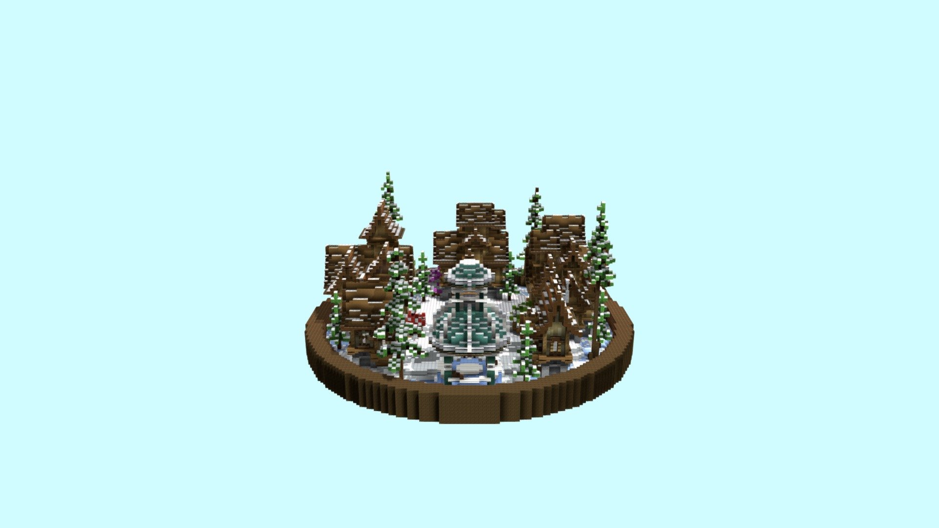 Auth Lobby - Snow Themed Map 100x100 v0.1 - 3D model by requlogia [f842730] - Sketchfab